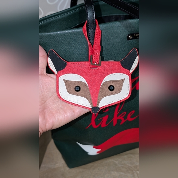 kate spade | Accessories | Kate Spade Blaze A Trail Fox Luggage Tag ...